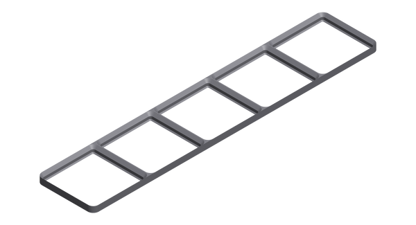 Gridfinity Frame Baseplate - 5x1 to 5x5 Grid – Prints and Planks